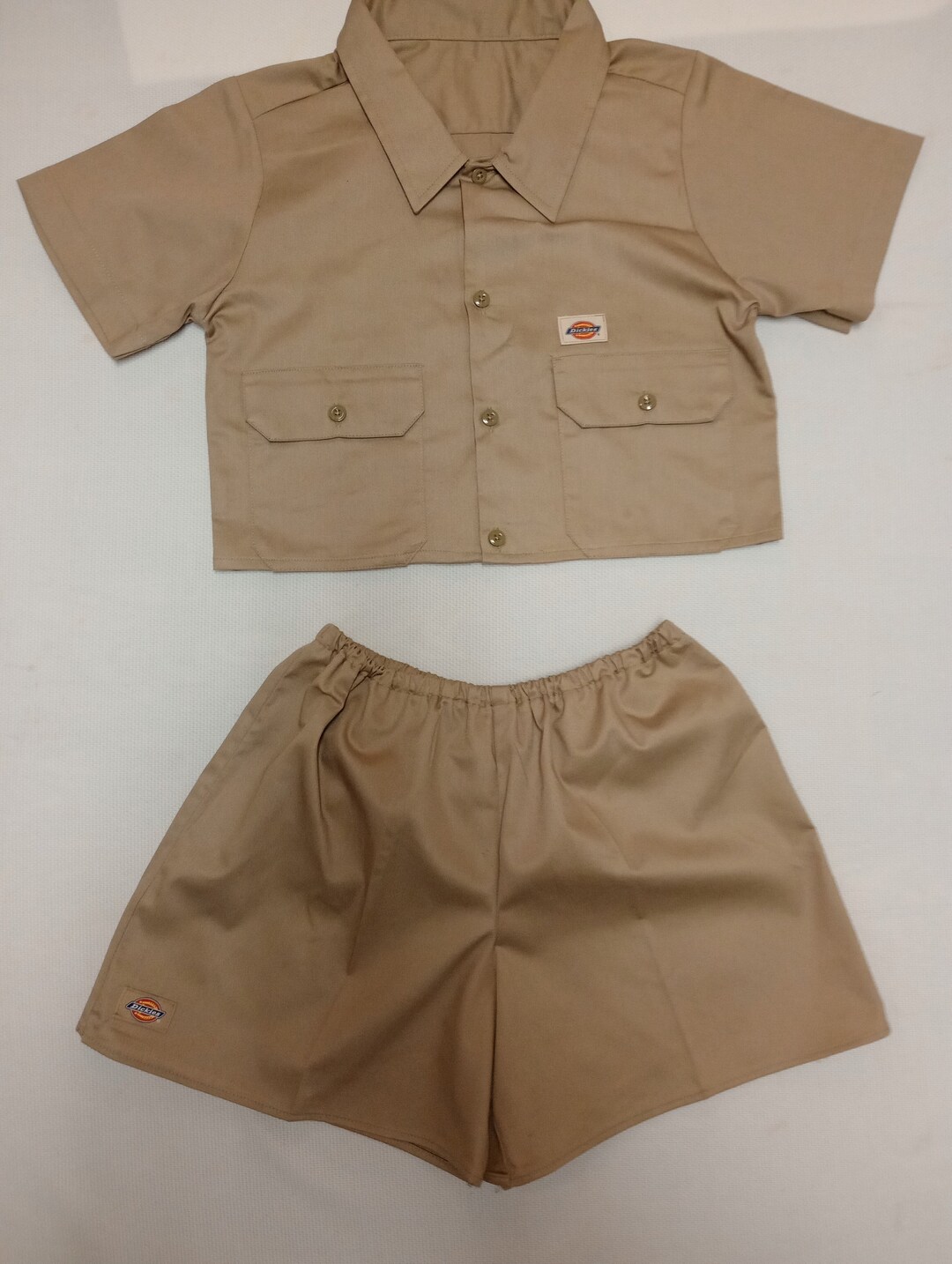 Small Khaki Dickies Short Set - Etsy