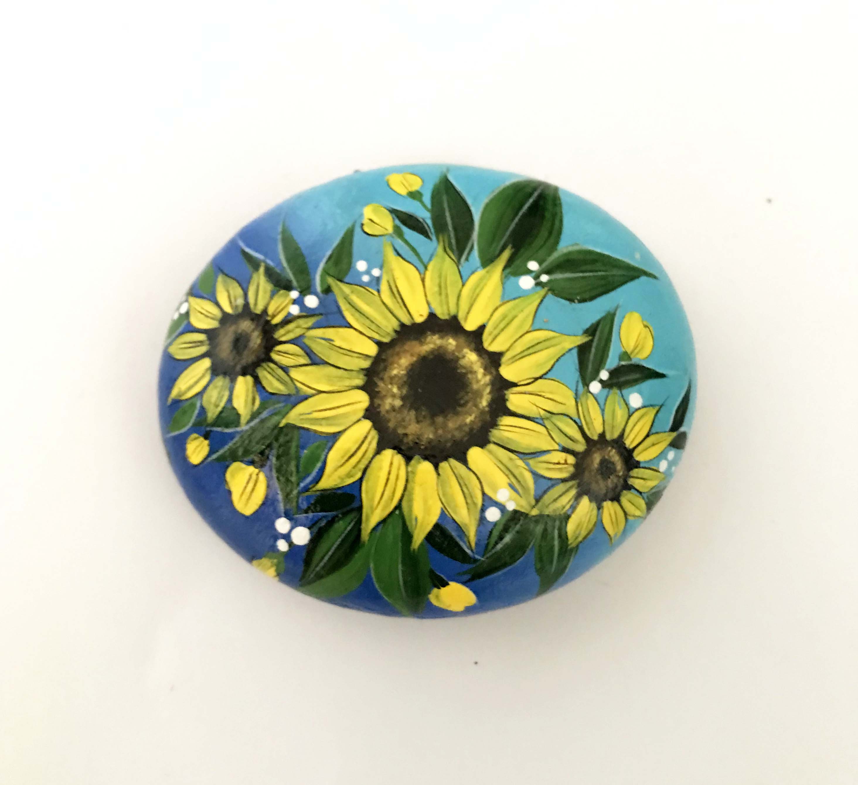 Sunflower Painted Rock Painted Rocks Flowers Hand Painted - Etsy