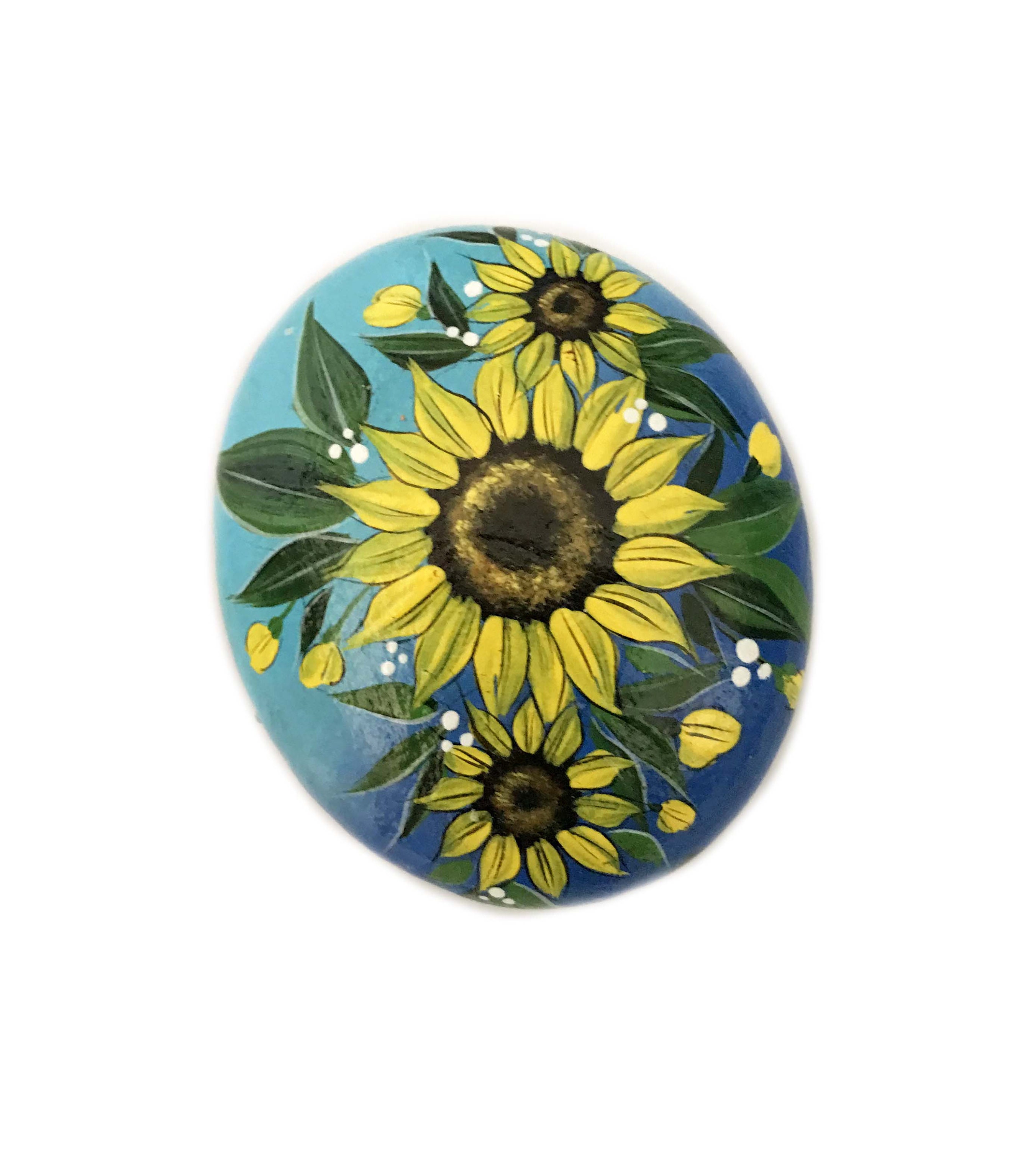 Sunflower Painted Rock, Painted Rocks Flowers, Hand Painted Stones - Etsy