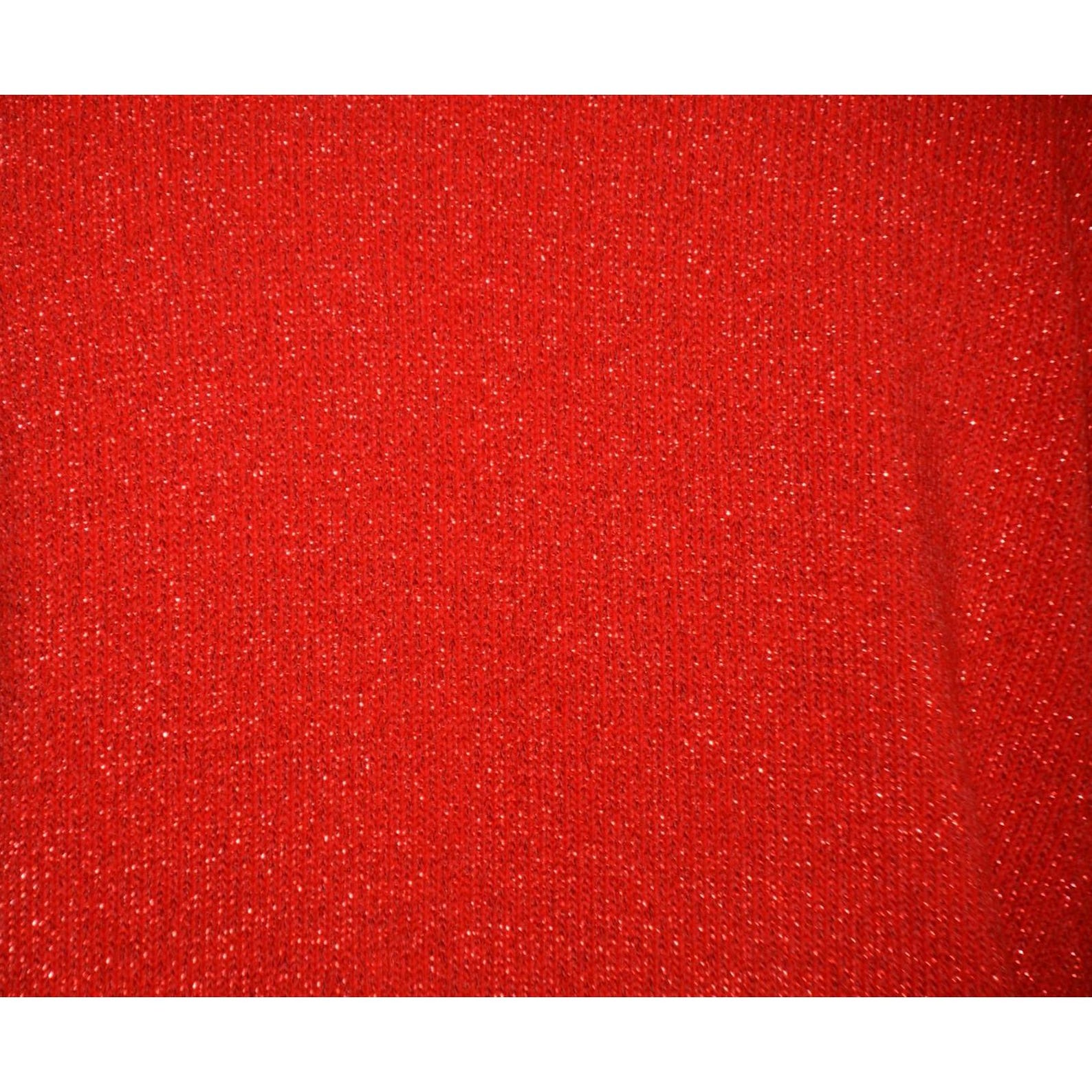 Vintage Carly Blake Ladies XL Christmas Red Sparkly Pullover Sweater ...