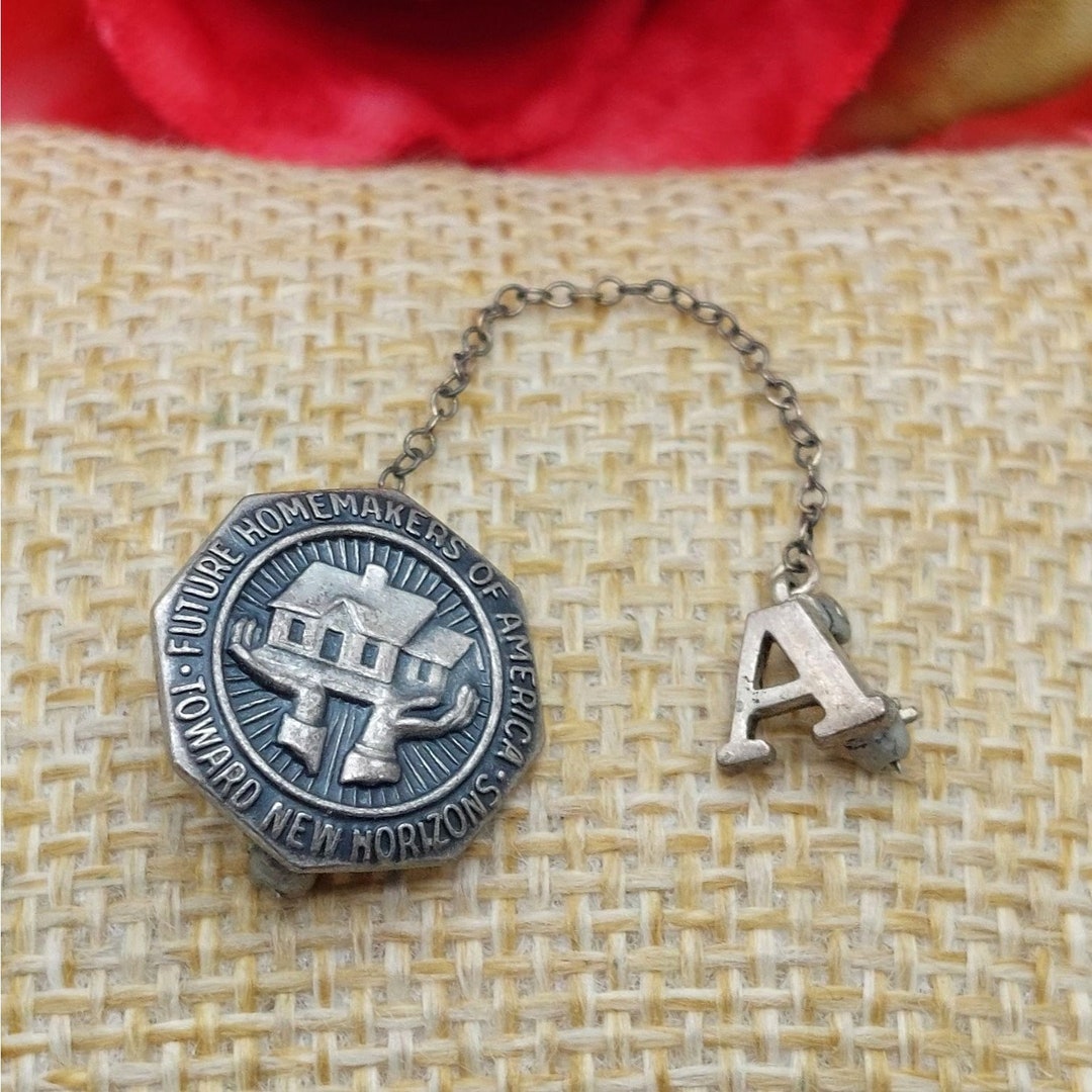 Vintage Future Homemakers of America FHA LGB Sterling Silver Lapel Pin ...
