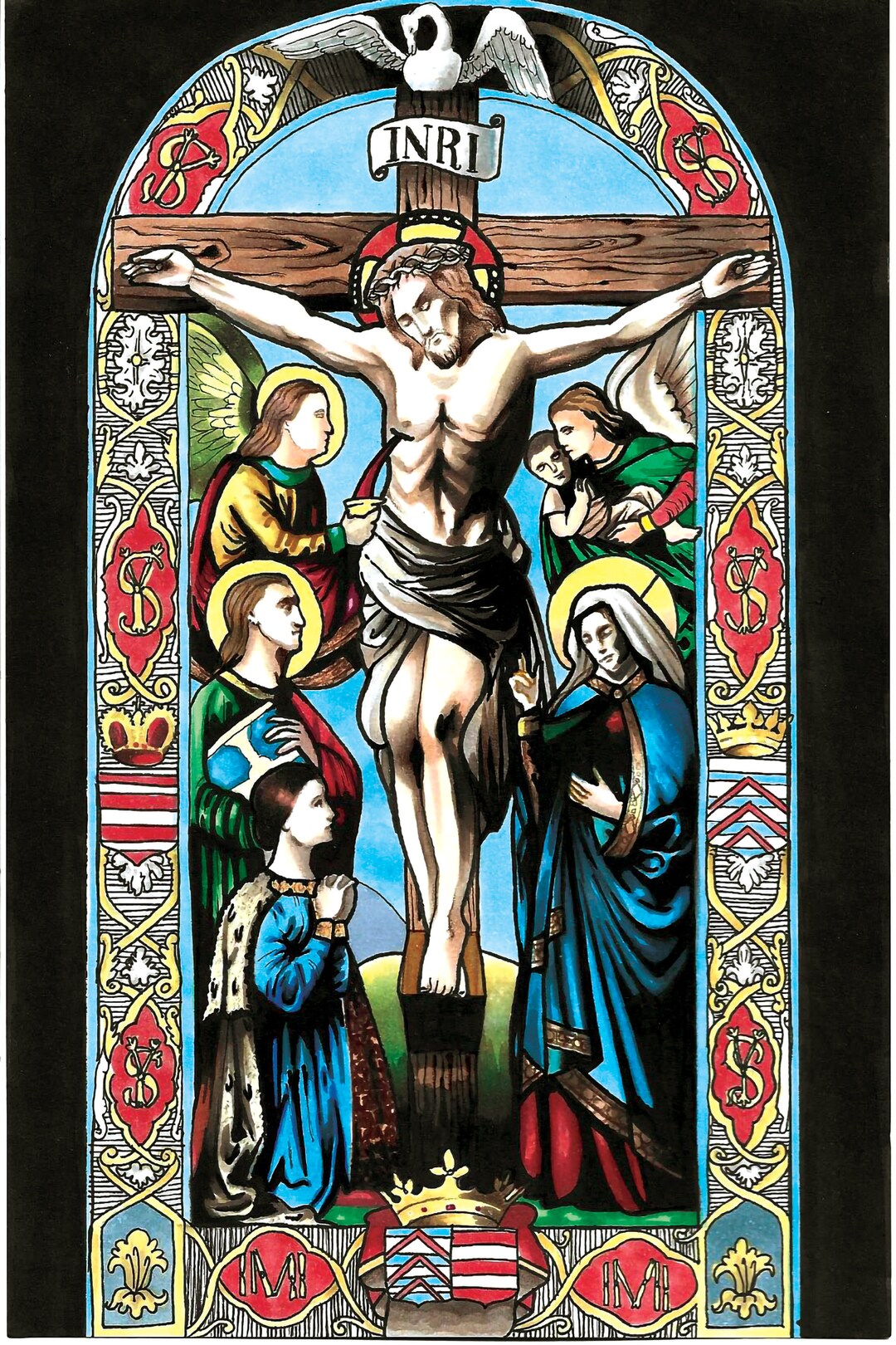 Pious Image the Crucifixion Format A5 - Etsy