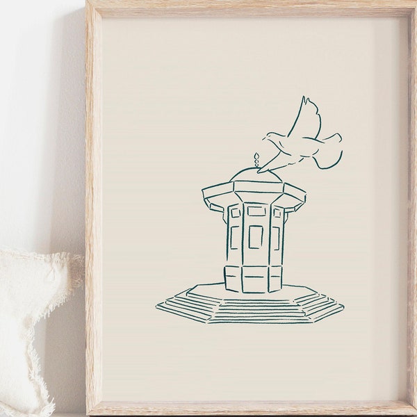 Sebilj Sarajevo Art Print Bascarsija Old Town Wall Art Bosnia Decor ...