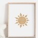 Boho Sun Art | PRINTABLE Wall Art | Neutral Boho Art | Nursery Wall Art ...