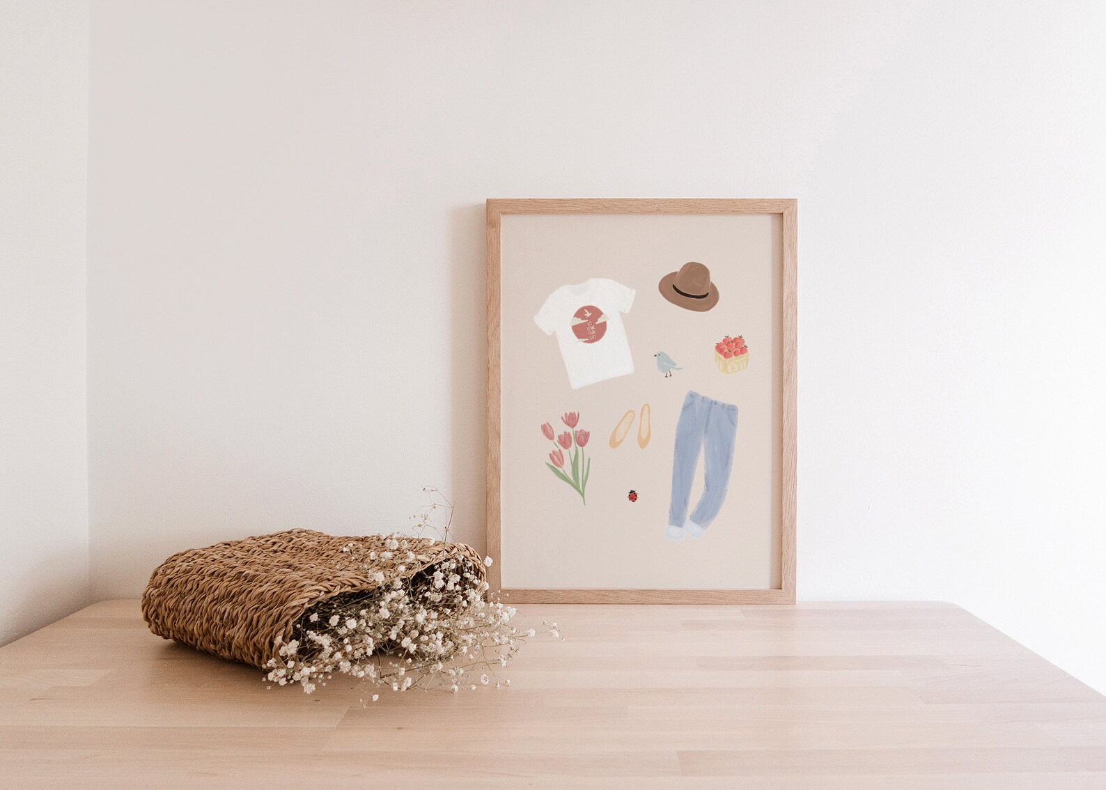 Spring Favorites Art Print Fashion Illustration Print Boho - Etsy