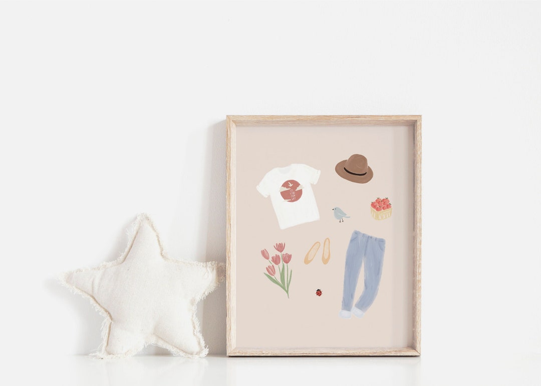 Spring Favorites Art Print | Fashion Illustration Print | Boho Fashion ...