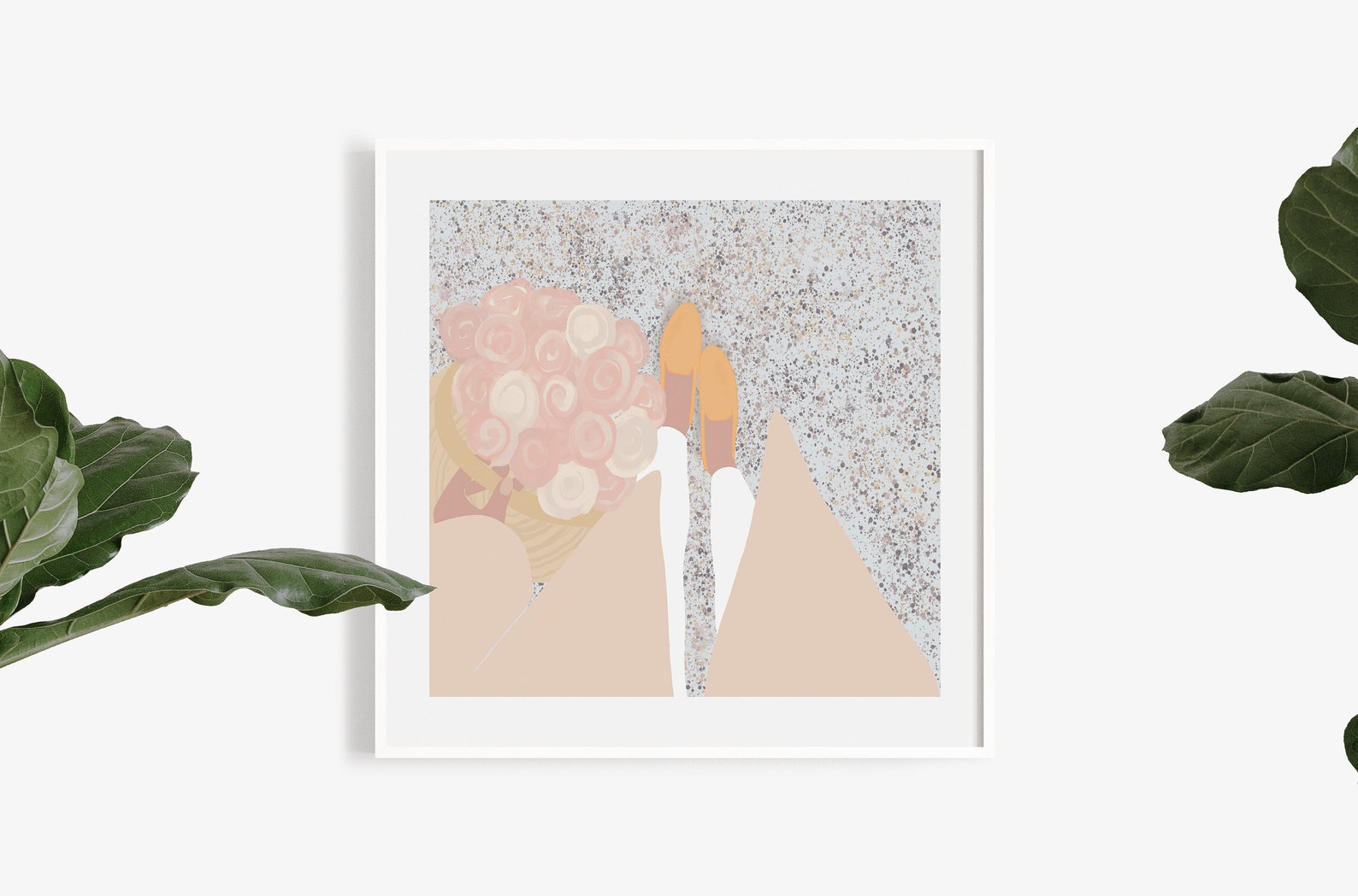 Winter Meets Spring PRINTABLE Art Print Fashion Illustration Fashion ...