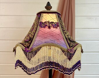 Purple Victorian Lamp - Etsy