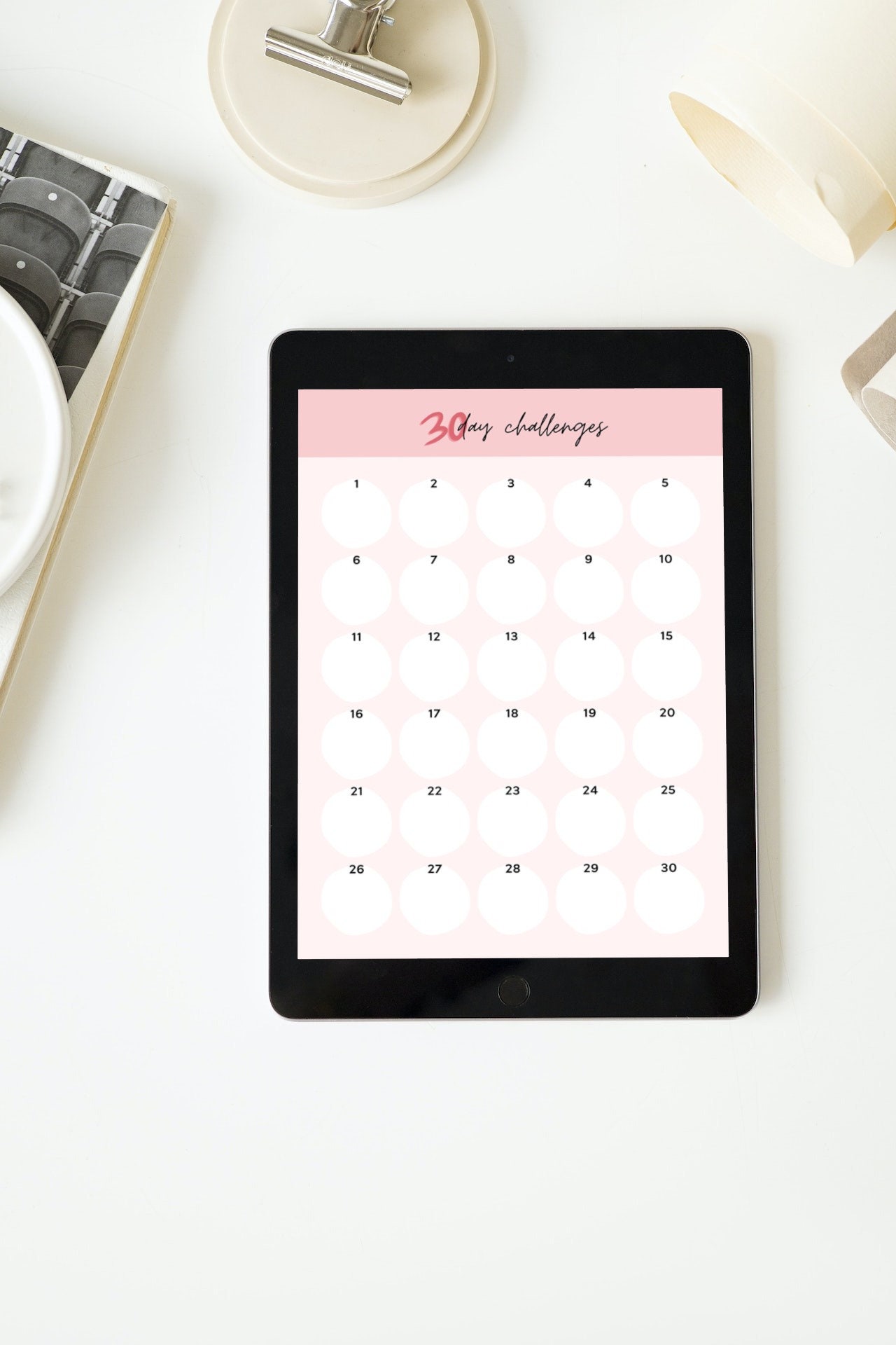 30 Day Challenges Planner Printable, for Work/home, A5/A4, Instant ...