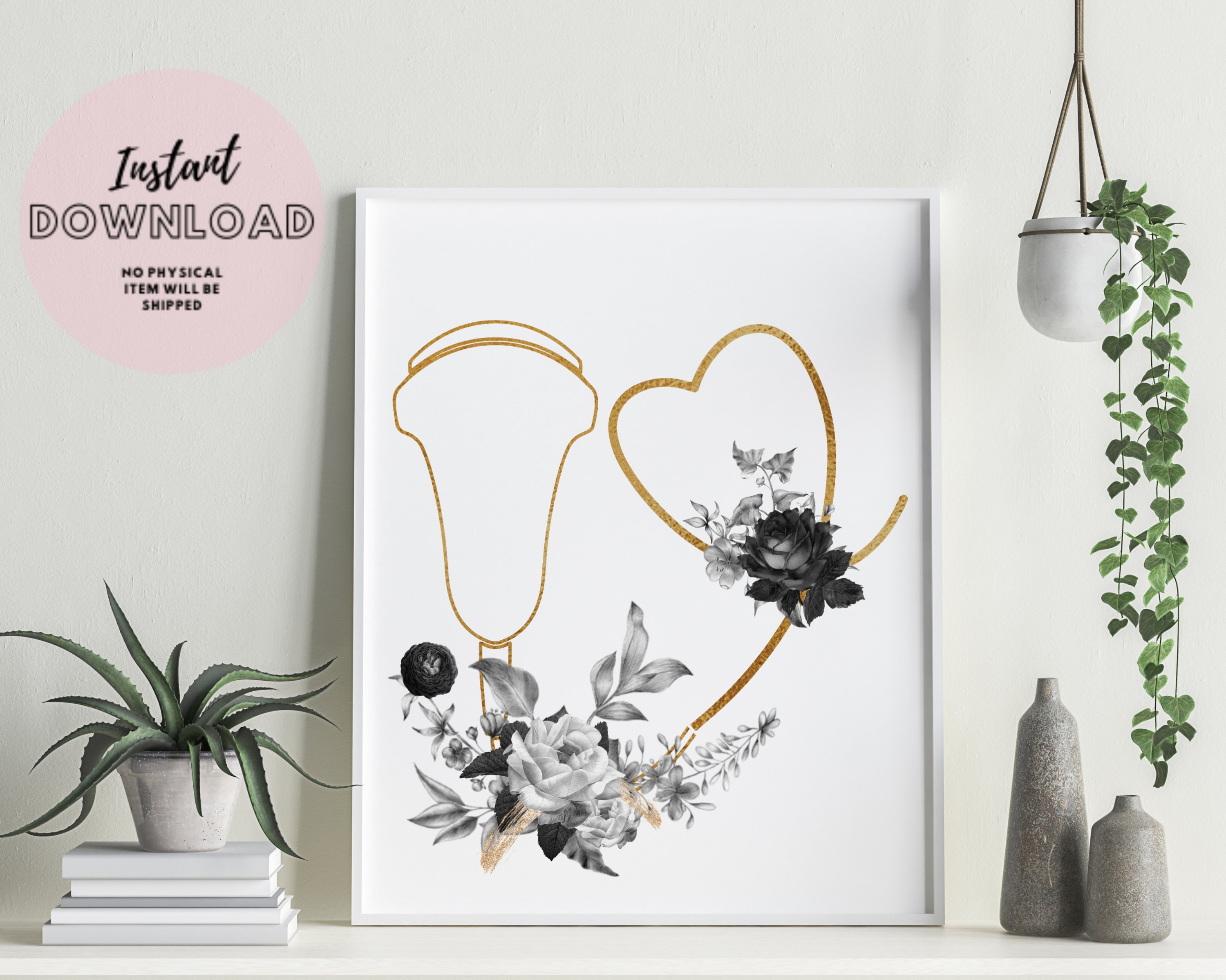 Ultrasound Technician Wall Art Printable Medical Sonography Graduation ...