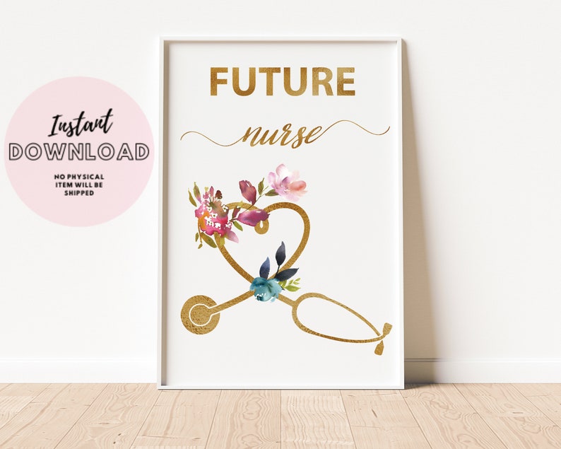 Future New RN Nurse Stethoscope Gift Medical School Student Graduation ...