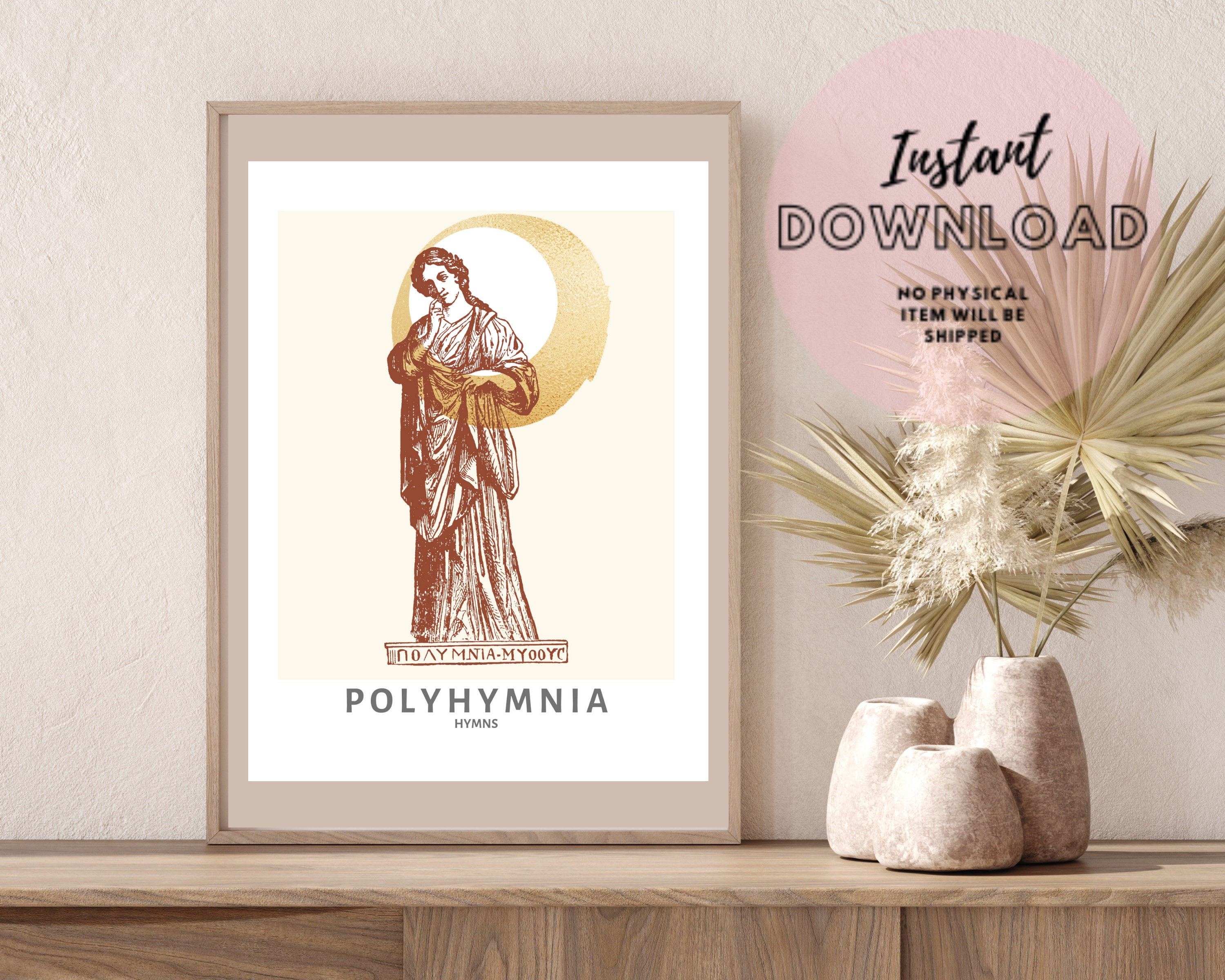 Gallery Set of 9 Muses Print the Nine Greek Poster Greece Academia ...