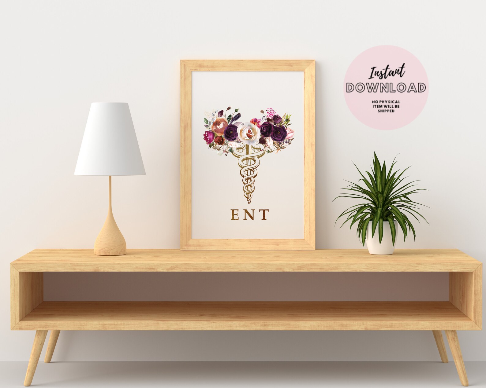 Throat Ear Nose Doctor Download Print Medical Office Decor Speech ...