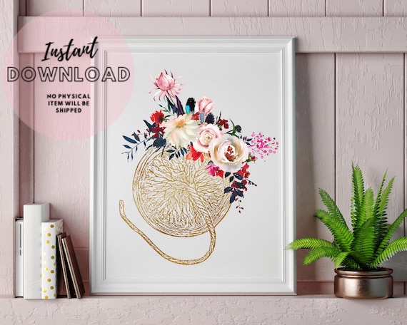 Human Placenta Floral Art Print OBGYN Residency Decor Doula | Etsy Ireland