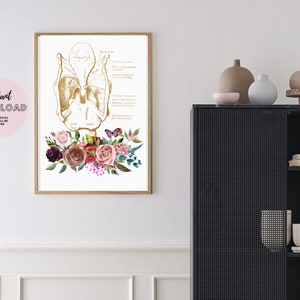 Larynx Anatomy Diagram Printable Wall Art Print Speech Language ...