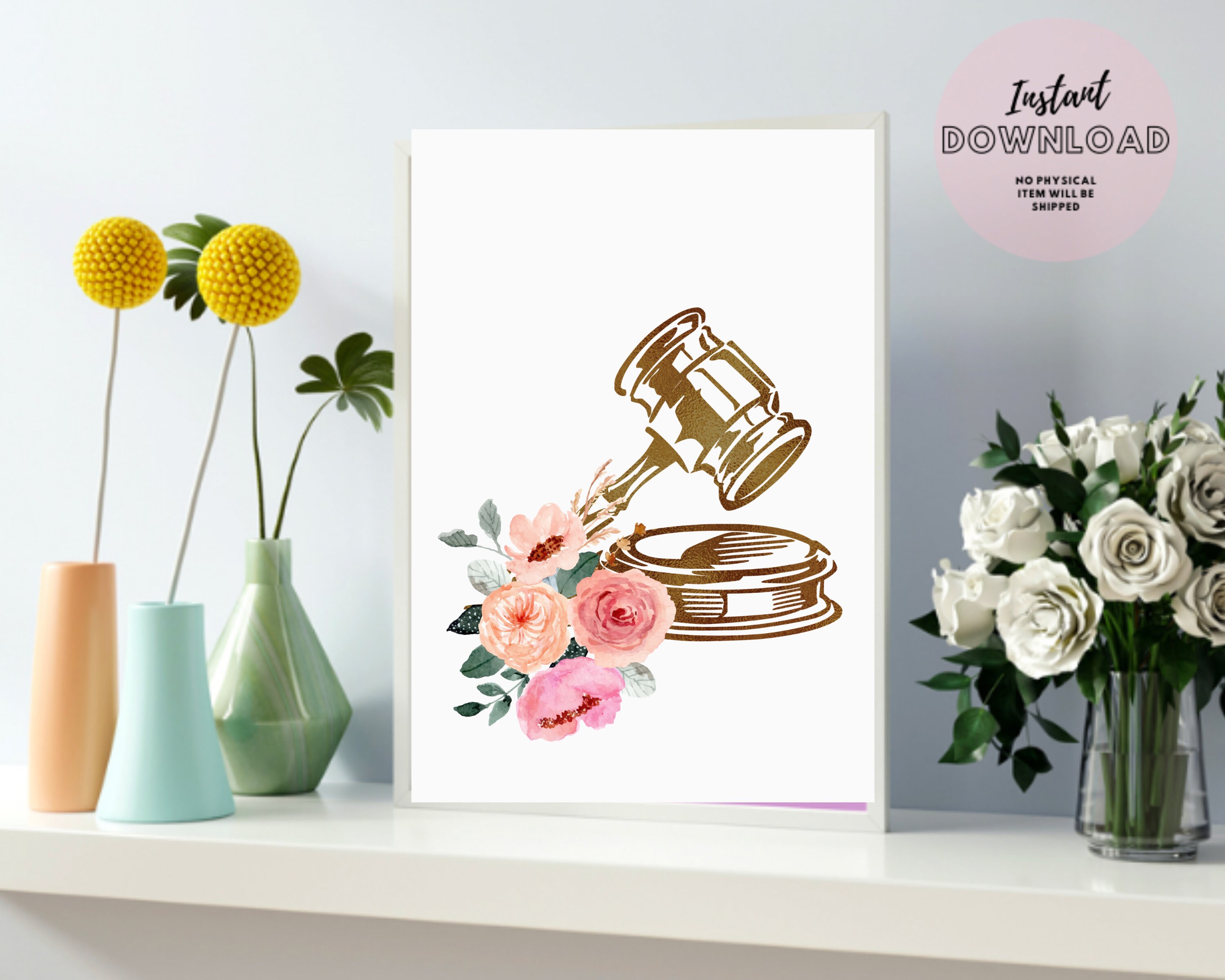Set of 3 Prints Gallery Wall Art Law Firm Office Decor New Lawyer ...