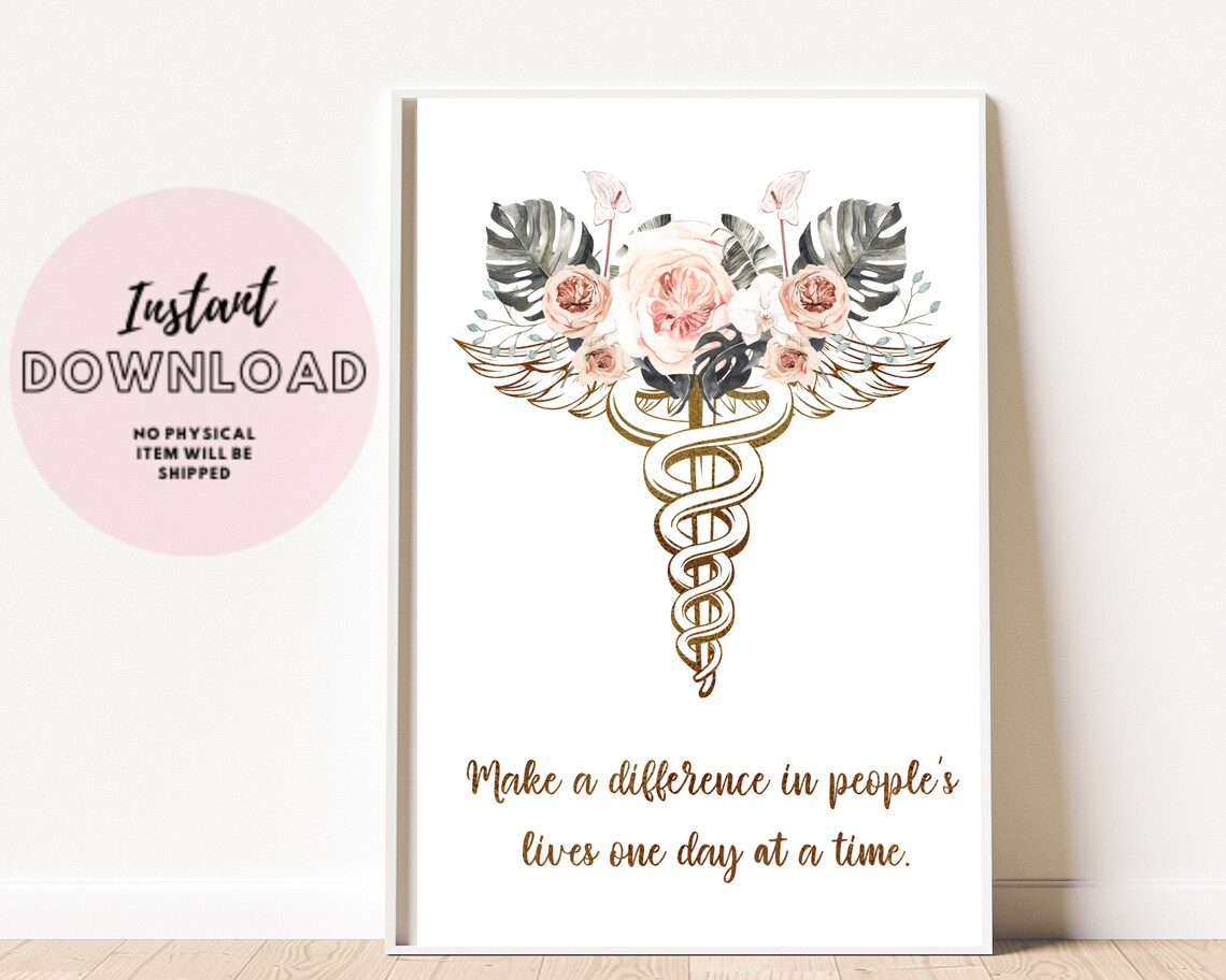 Set of 3 Medical Inspirational Quote Doctor Office Decor | Etsy