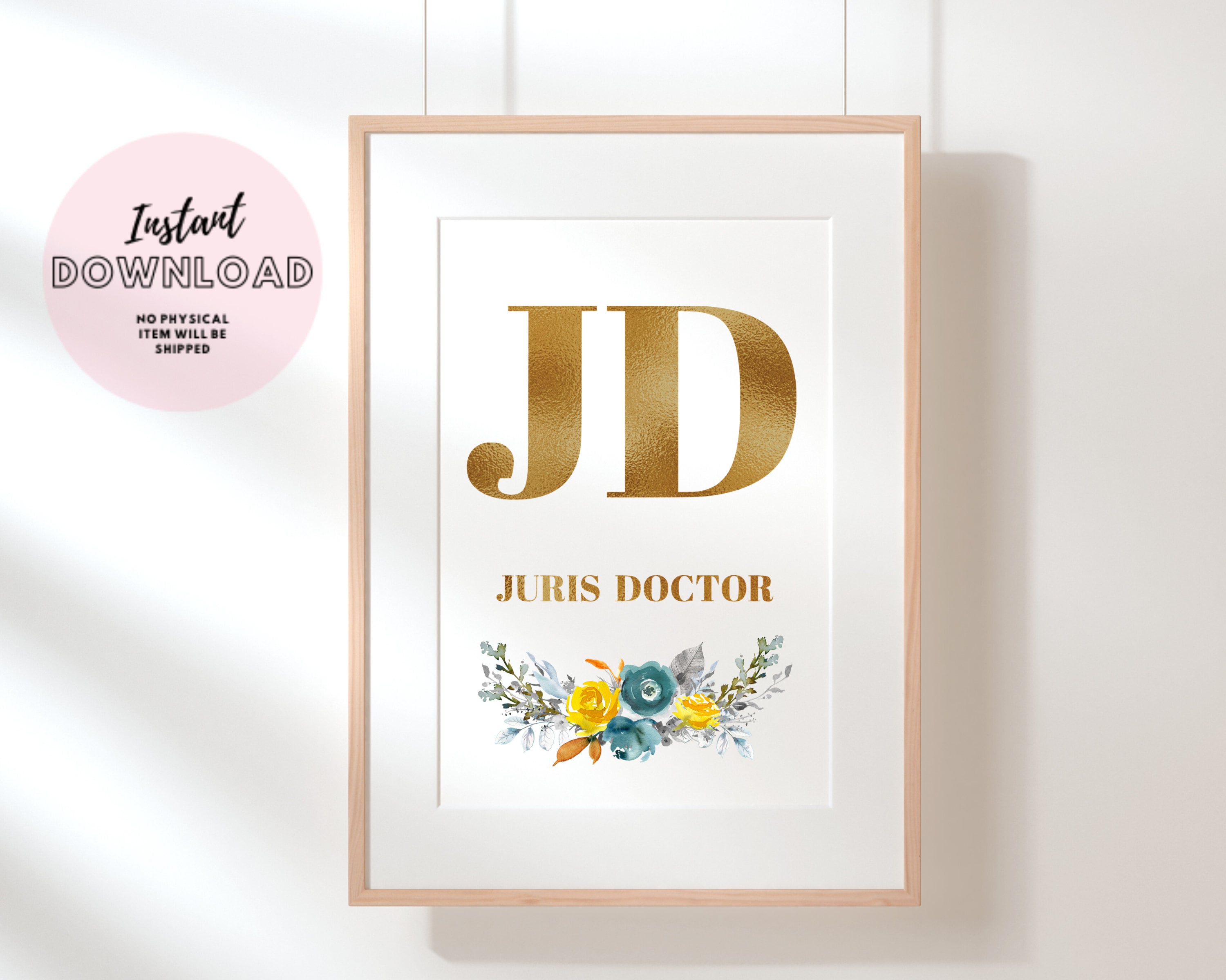 Juris Doctor Office Decor, Lawyer Graduation Gift Attorney Print Future ...