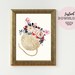 Human Placenta Floral Art Print OBGYN Residency Decor Doula Office ...