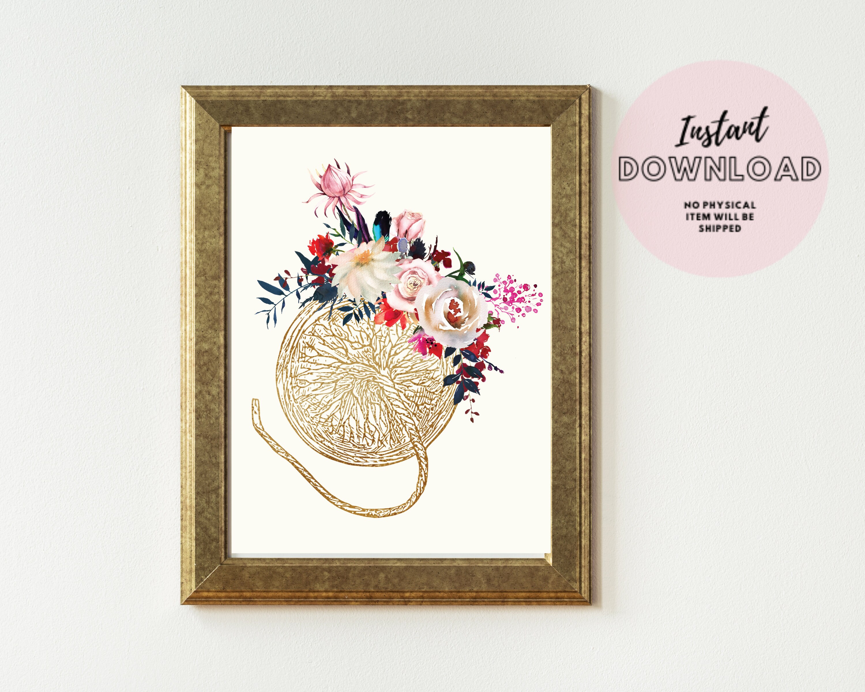 Human Placenta Floral Art Print OBGYN Residency Decor Doula Office ...