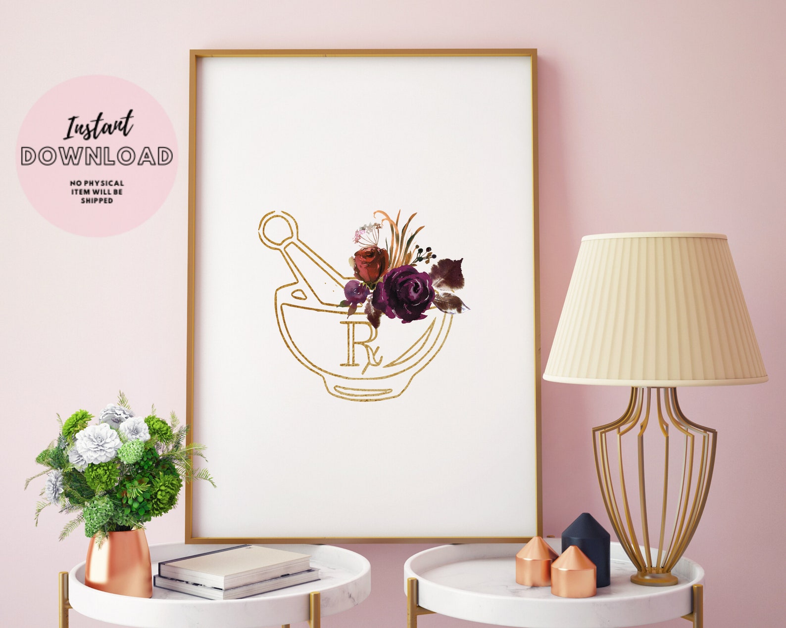 Pharmacy Store Decor Set of 2 Print Bowl of Hygeia Pharmacist - Etsy