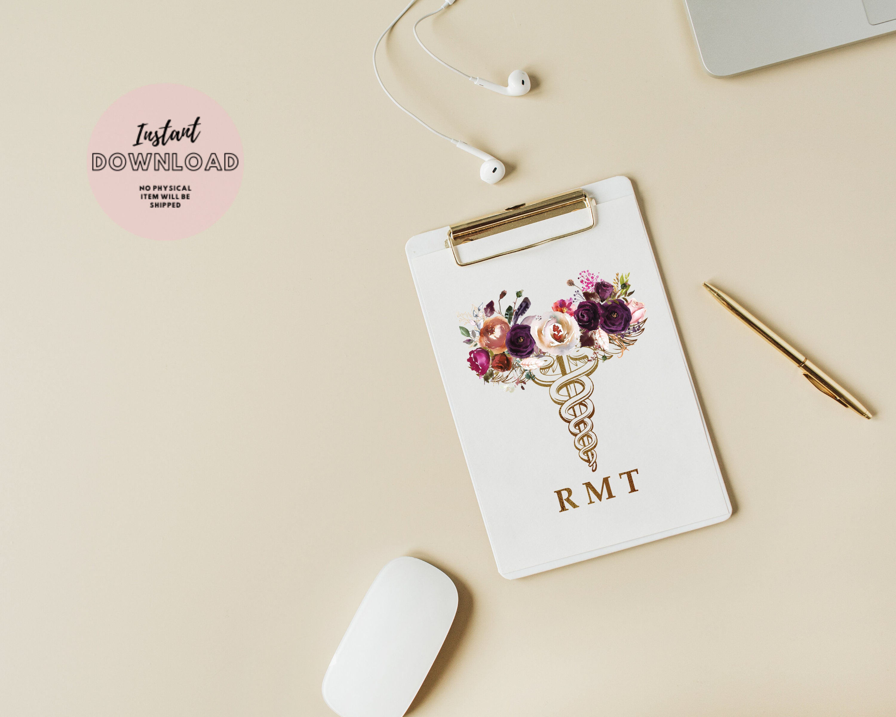 Registered Massage Therapist Instant Download Print RMT Graduation Gift ...