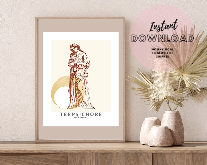 Gallery Set of 9 Muses Print the Nine Greek Poster Greece Academia ...