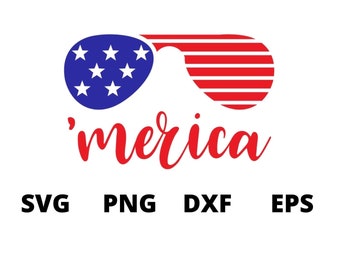 American Flag Glasses SVG, US Sunglasses Svg, USA Flag Fourth of July ...