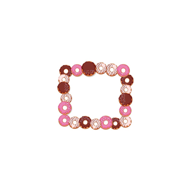Donuts File, Donuts SVG, Donut Frame, Donuts, Colored Donuts, Tshirt ...