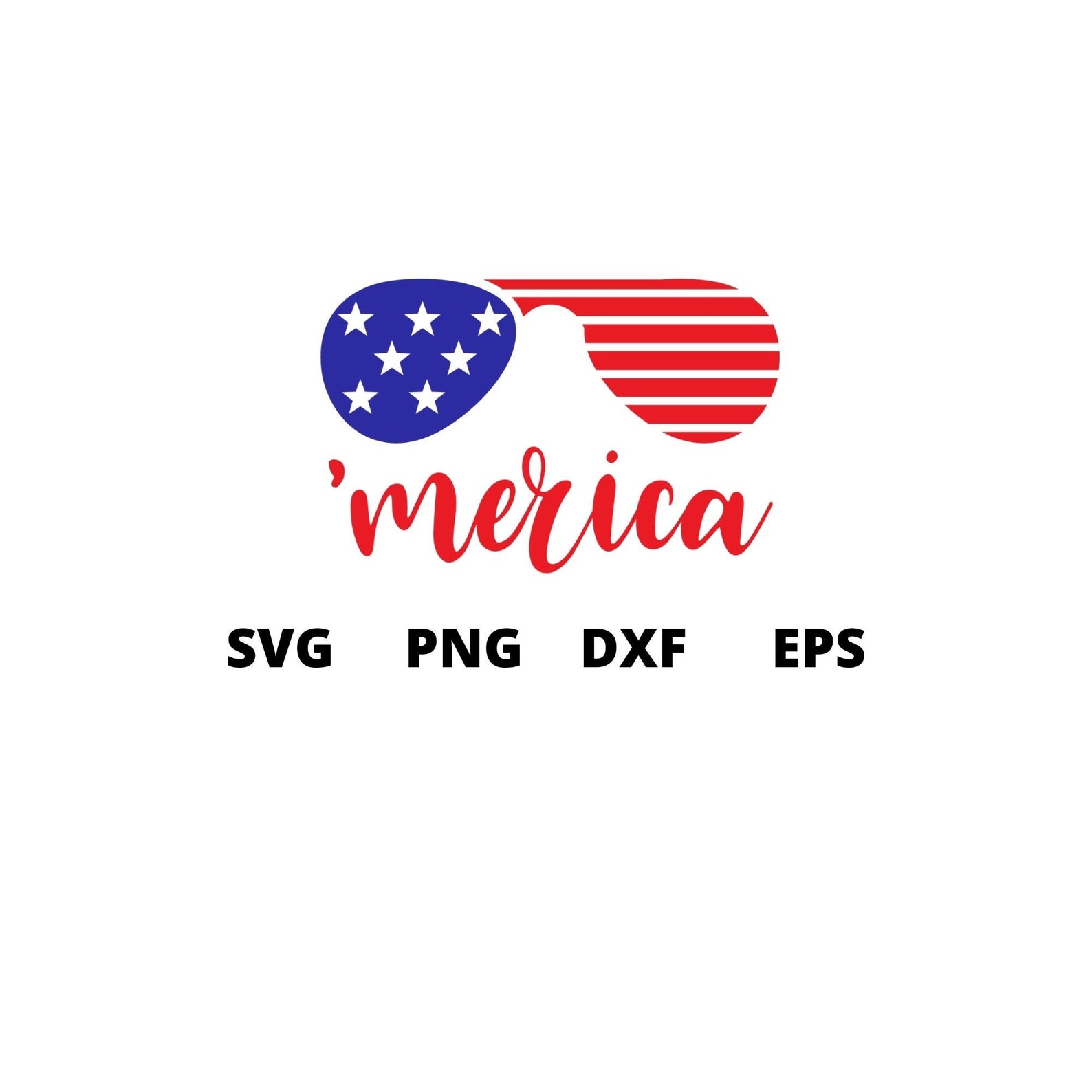 American Flag Glasses SVG US Sunglasses Svg USA Flag Fourth of July Svg ...