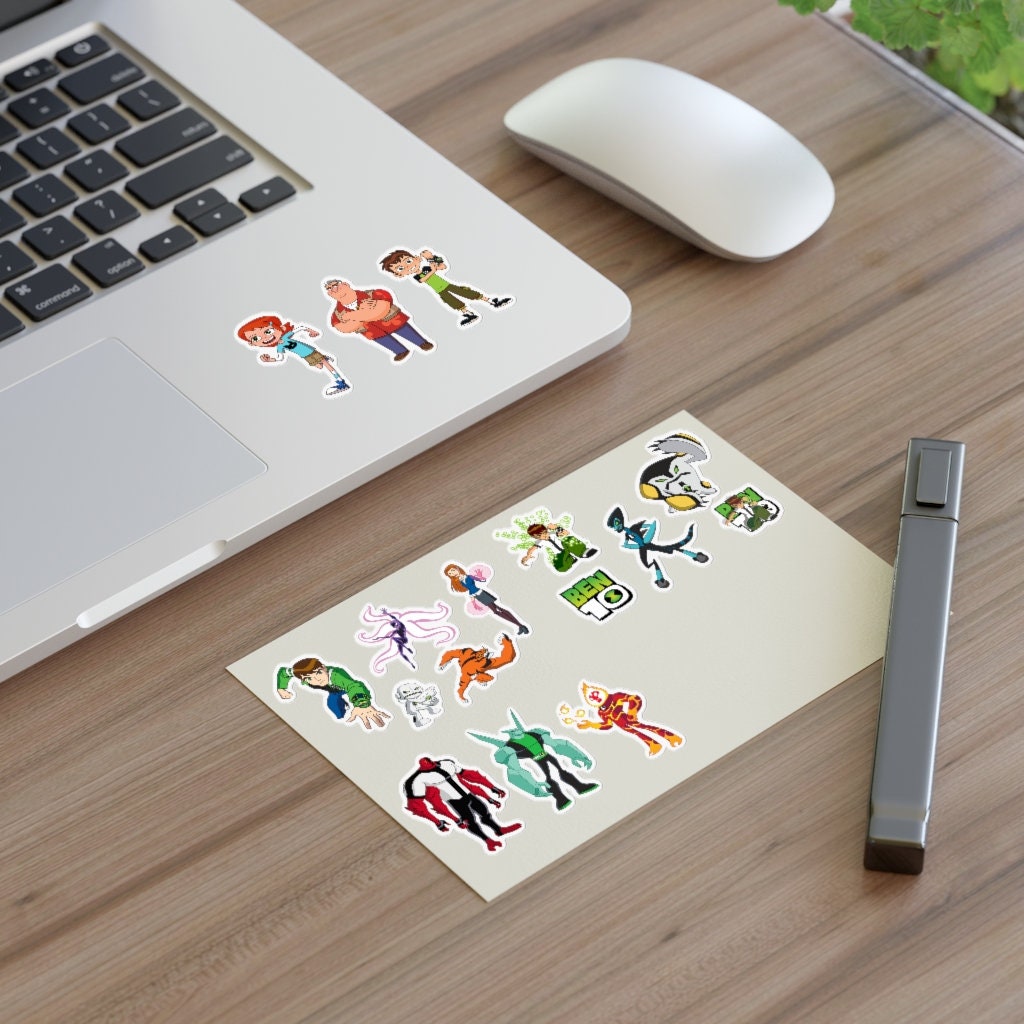 Ben 10, Sticker Pack, Ben 10 Sticker, Scrapbook Stickers, Laptop Decals ...
