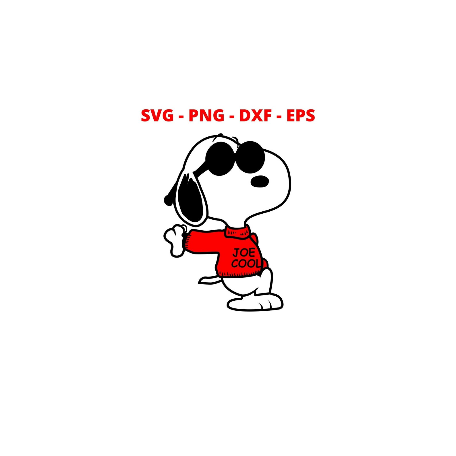 Snoopy Peanuts Filled + Outline SVG | Cricut, Cut File, Digital File ...