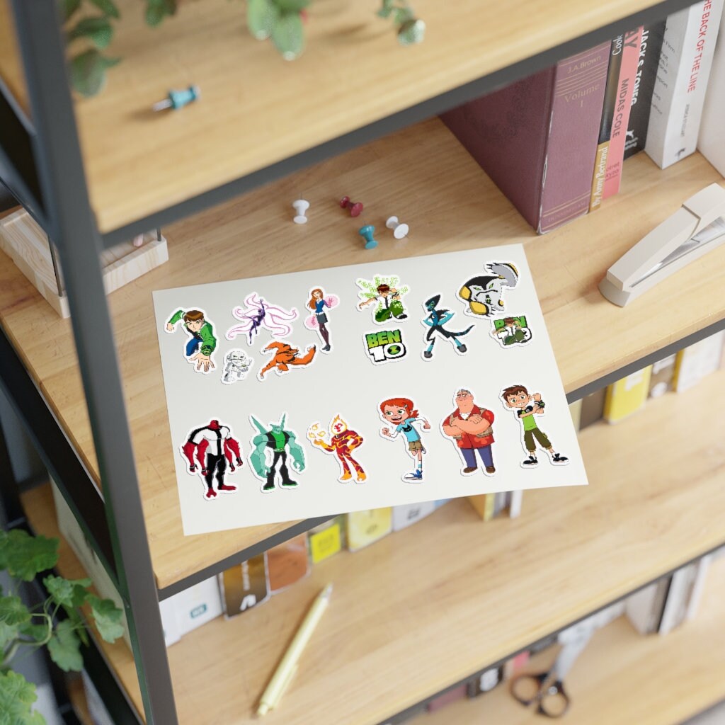 Ben 10, Sticker Pack, Ben 10 Sticker, Scrapbook Stickers, Laptop Decals ...