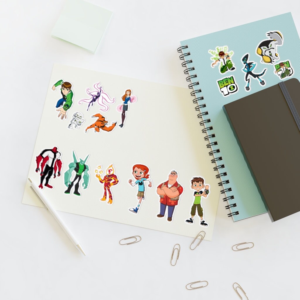 Ben 10, Sticker Pack, Ben 10 Sticker, Scrapbook Stickers, Laptop Decals ...