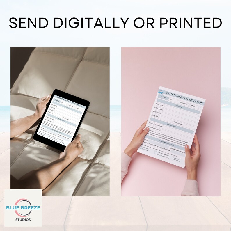 Credit Card Authorization Form, Client Intake Form, Travel Inquiry ...