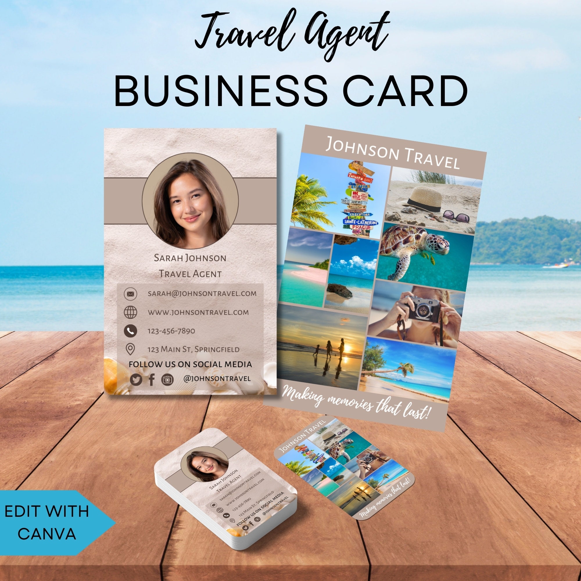 Tourism Travel Business Cards Tour Agents Templates Tourism Agency