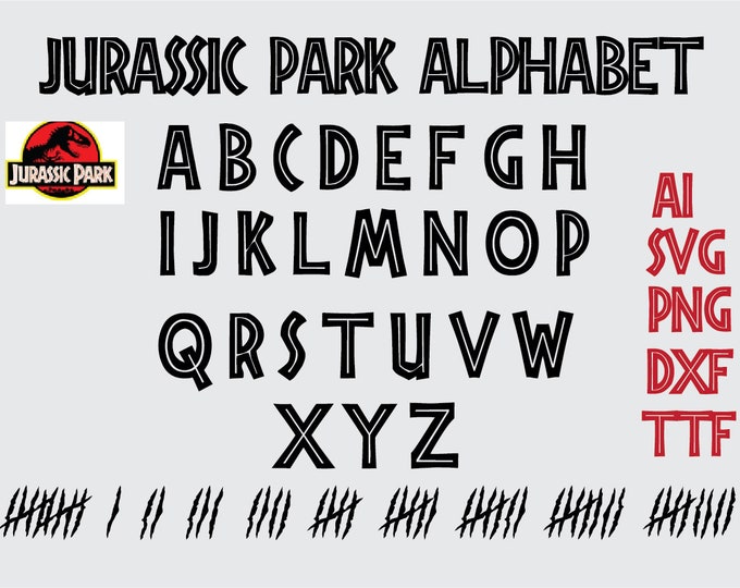 Printable Jurassic Park Gate Entrance Letters/banner , Instant Download ...