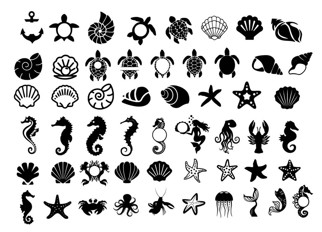 Mermaid Bundle, SVG, PNG, DXF - Etsy