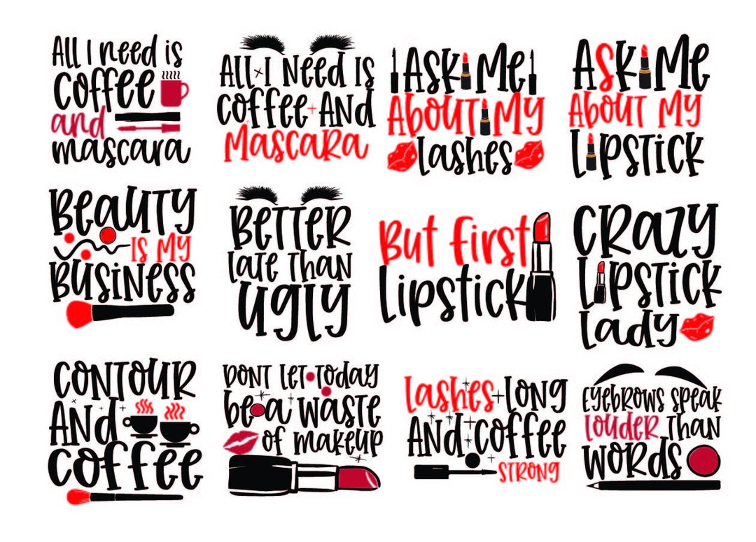 Makeup Bundle, SVG, PNG, DXF - Etsy