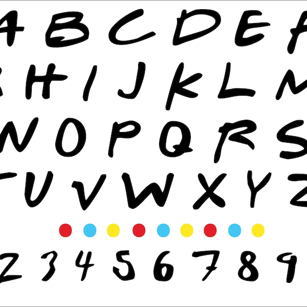 Friends Font - Etsy