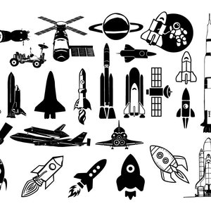 Space Shuttle, Rocket, SVG, PNG, DXF - Etsy