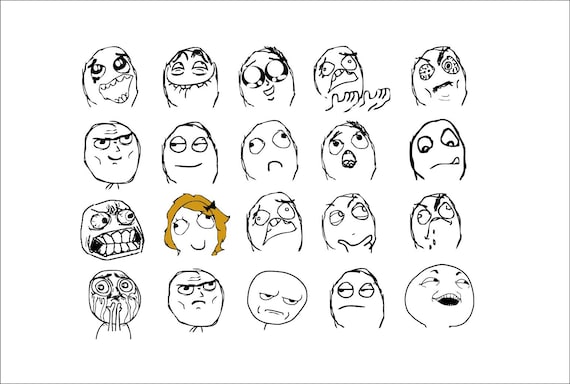 Meme Faces Meme Vector Svg Png Dxf Etsy
