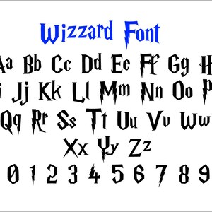 Wizzard Alphabet Font, SVG, PNG, DXF - Etsy