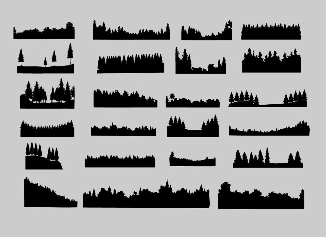 Wald Bundle, SVG, PNG, DXF - Etsy.de