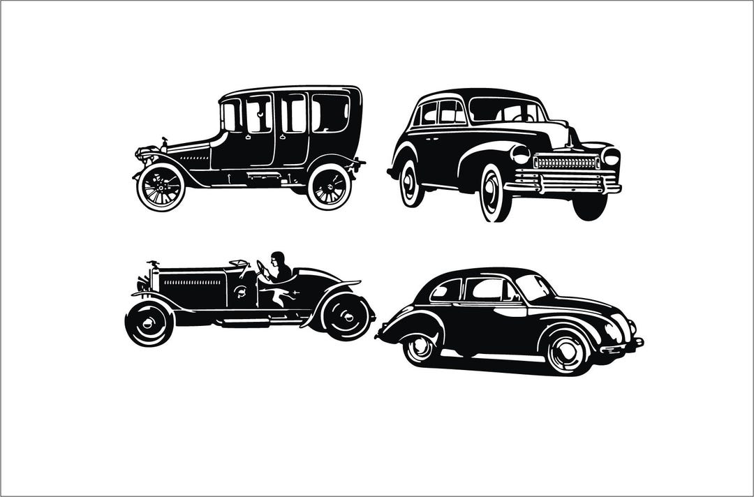 Vintage Cars, Classic, SVG, PNG, DXF - Etsy