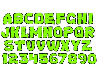 Ninja Turtles Font Svg , Alphabet Turtles , Files for Cricut , Digital ...