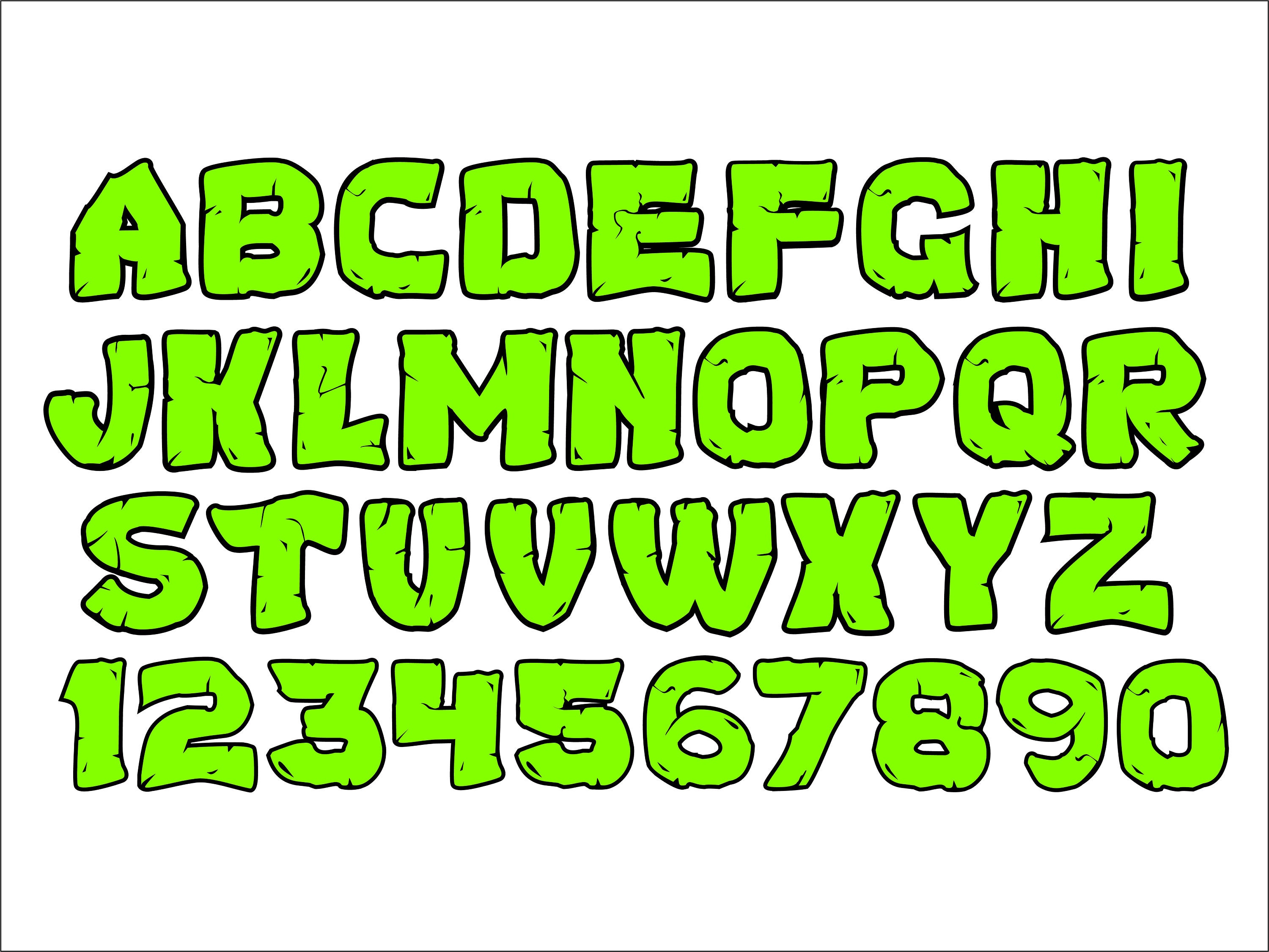 Ninja Turtles Alphabet SVG PNG - Etsy UK