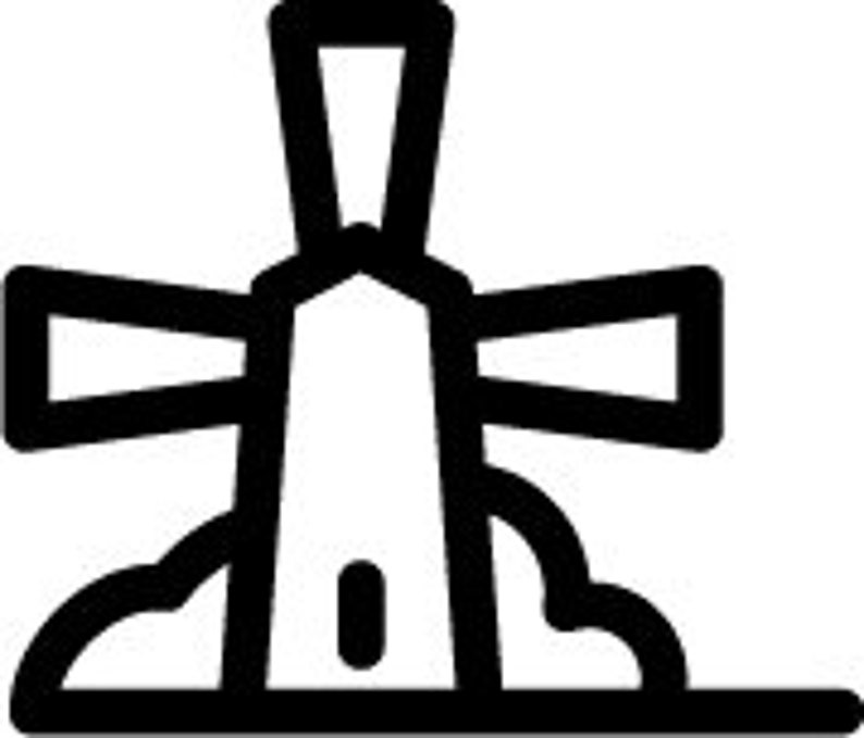 Windmill Bundle Wind Turbine SVG PNG DXF - Etsy