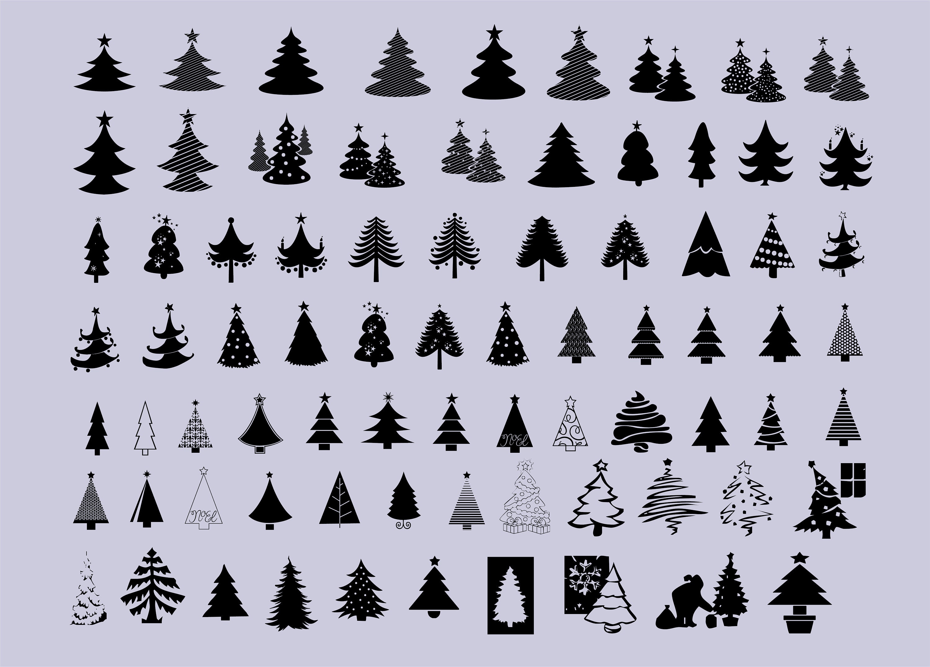 Árbol de Navidad Paquete SVG PNG DXF - Etsy México
