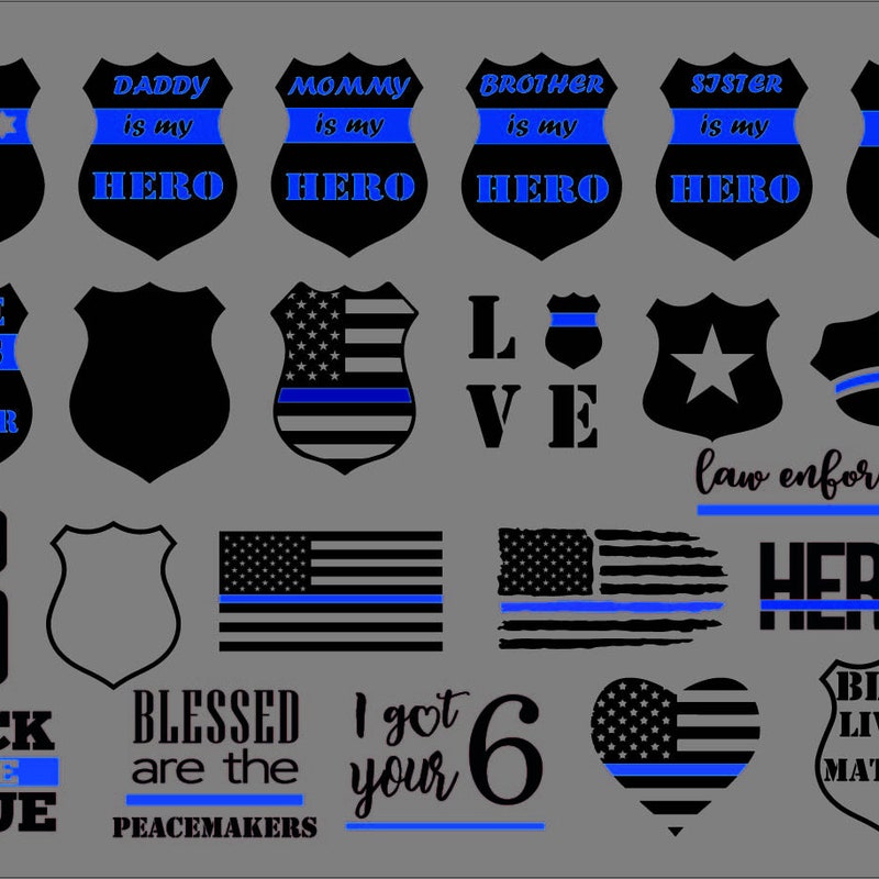 Police Svg - Etsy